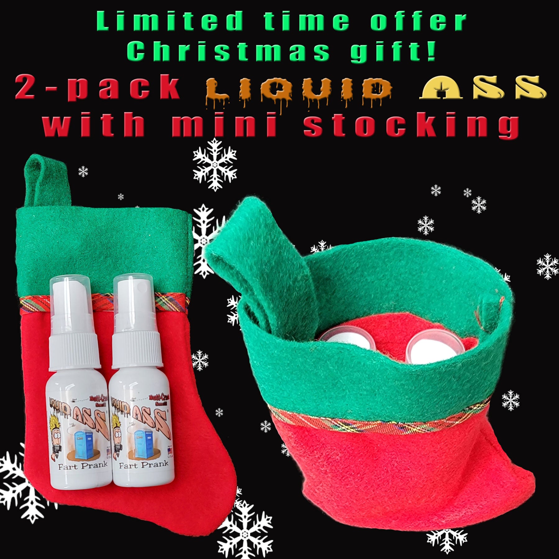 Liquid Ass 2 Pack Christmas Stocking T Liquid Ass An Assman Approved Site